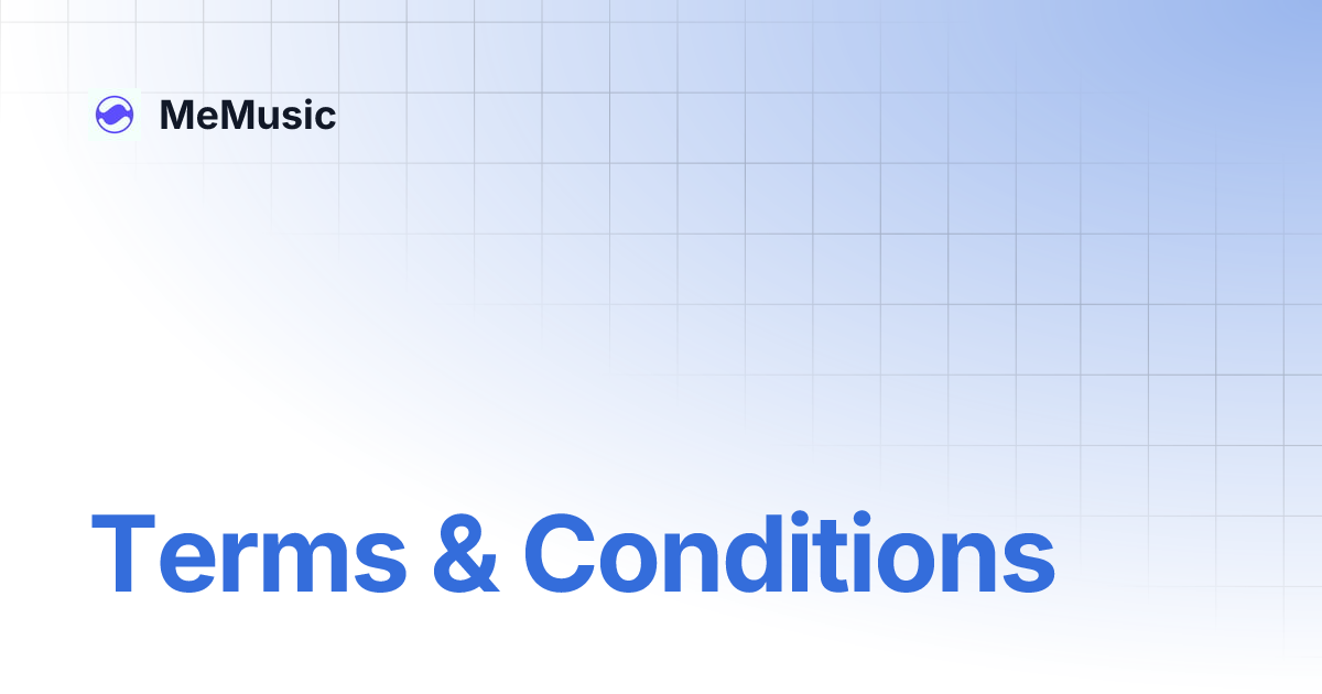 Terms & Conditions | MeMusic