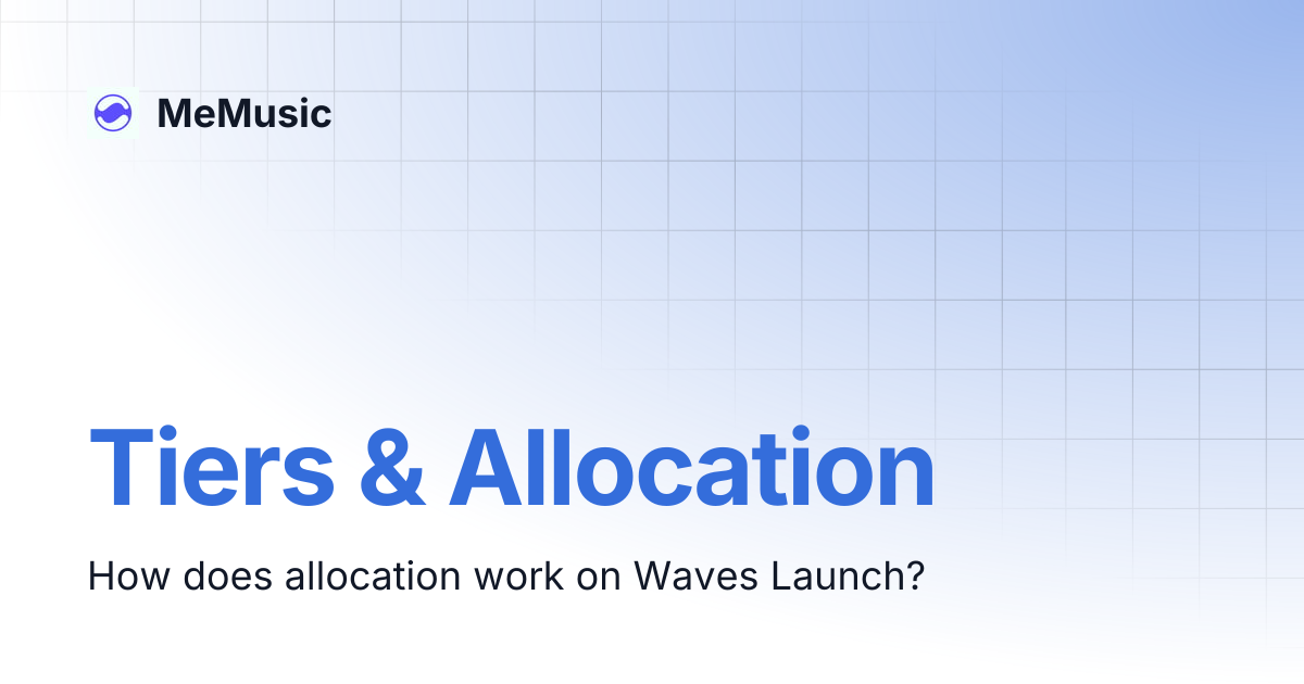 Tiers & Allocation | MeMusic